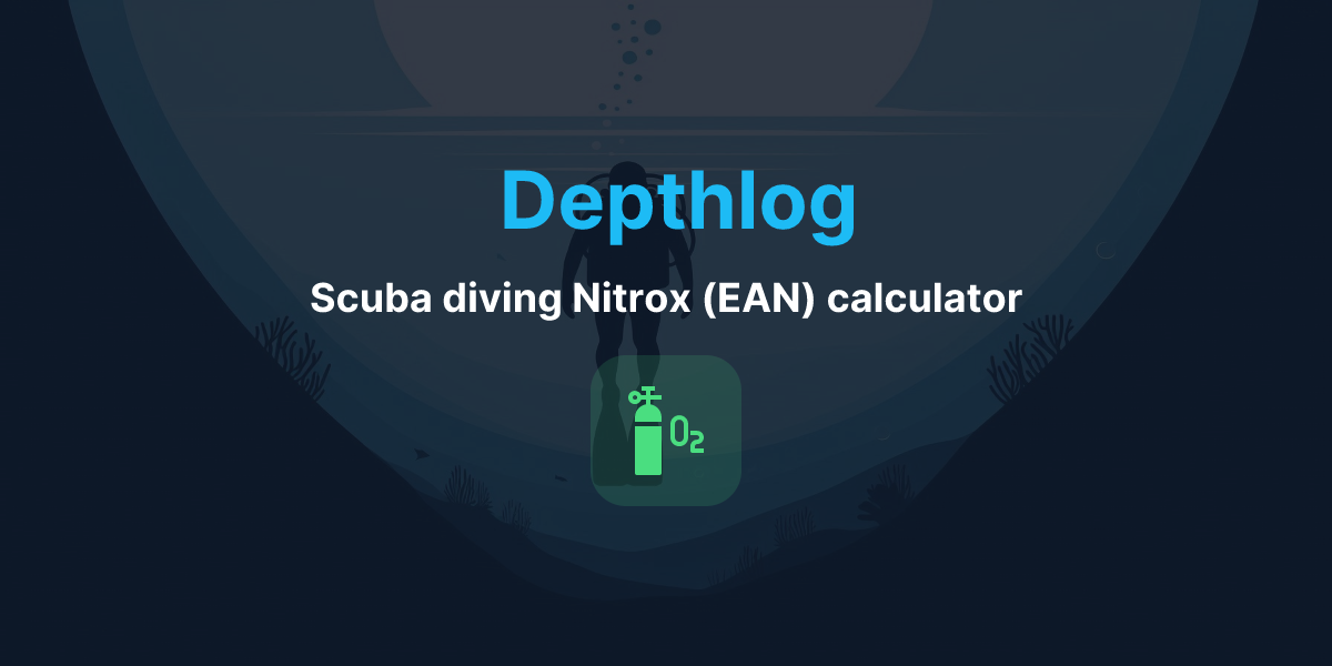 Nitrox calculator: NDL (No-Decompression Limit) and MOD (Maximum Operating Depth) | Depthlog