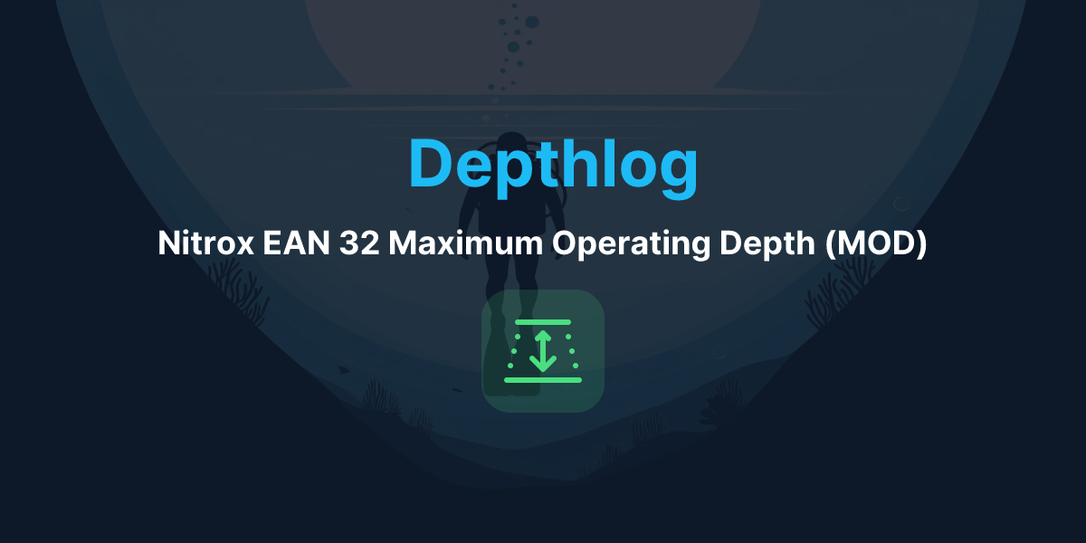 Nitrox EAN 32 Maximum Operating Depth (MOD) | Depthlog